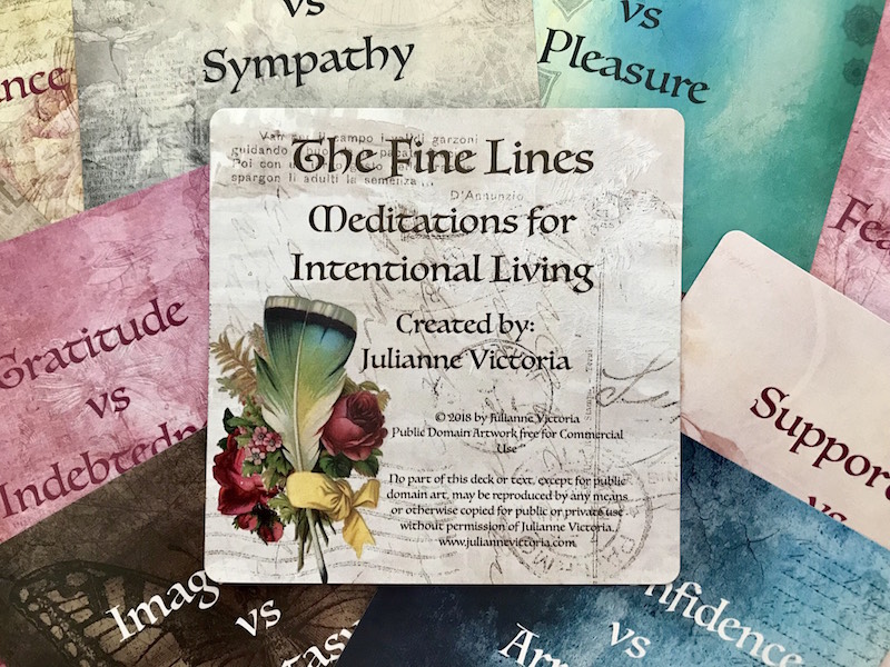 The Fine Lines: 44 Meditation Cards, Companion Workbook, & Journal ...